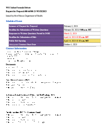 Request for Proposals